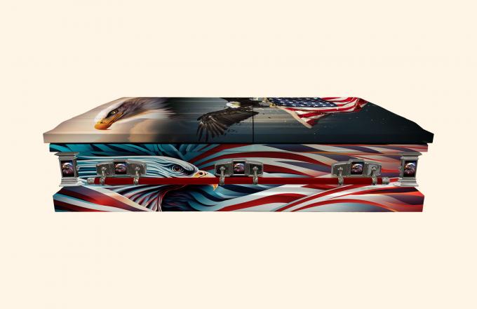 Adult Metal American Casket Designs