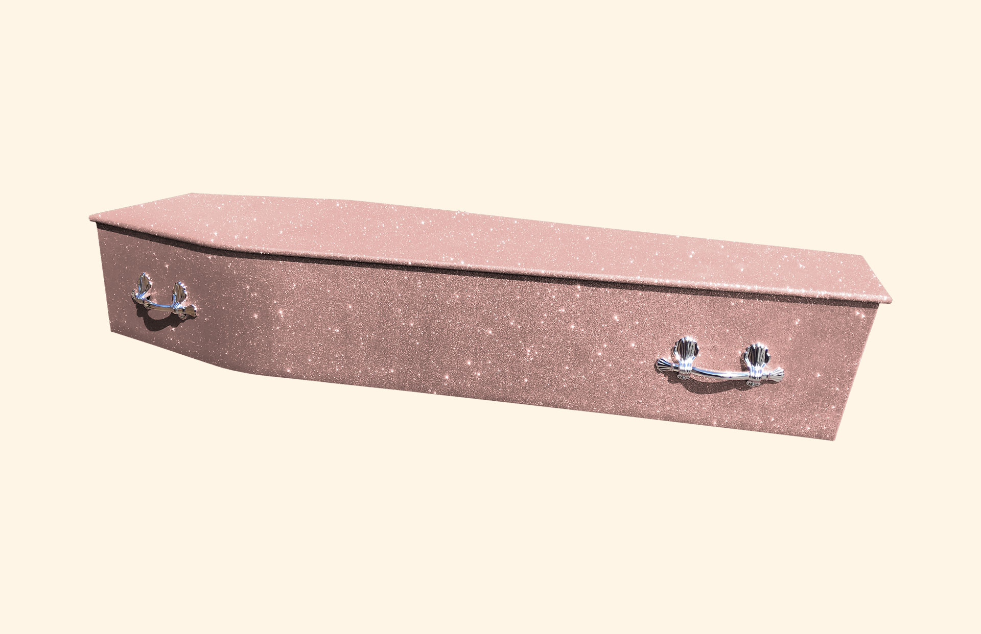 Rose Gold Glitter coffin