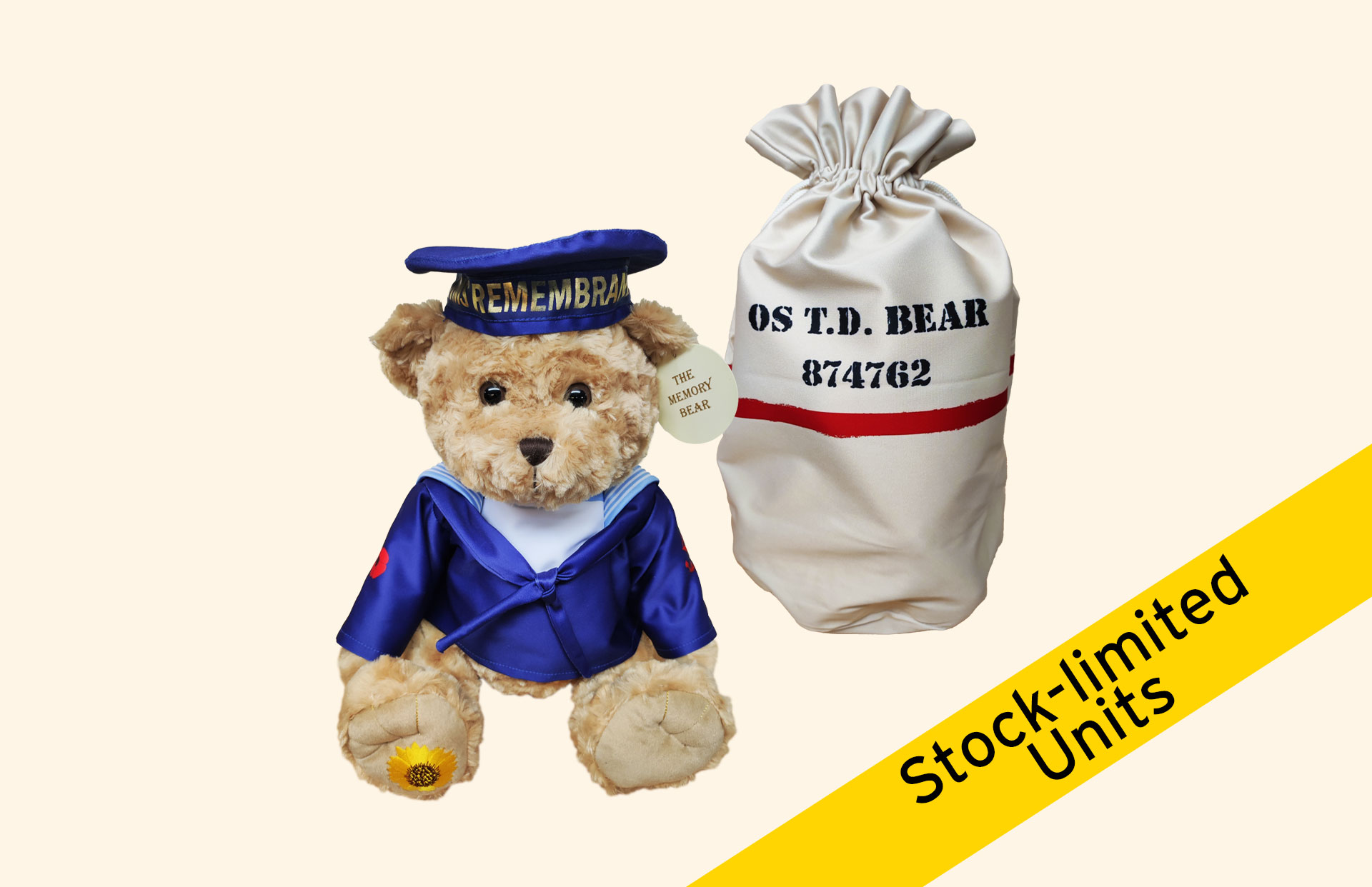 Navy Memory Bear