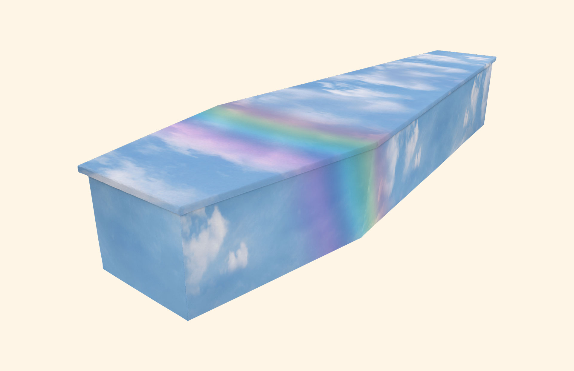 Rainbow on Fluffy Blue
