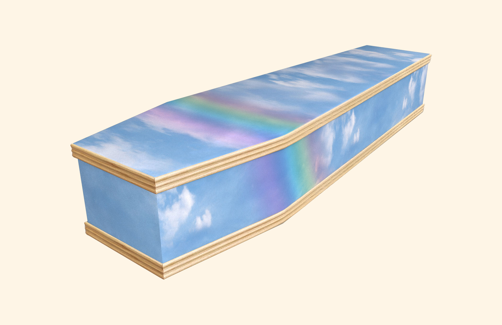 Rainbow on Fluffy Blue